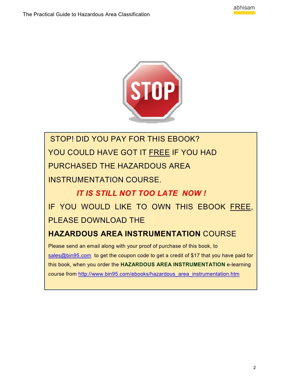 The Practical Guide to Hazardous Area Classification eBook