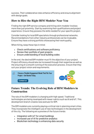 Guide to Hire Dedicated BIM Modelers for Project Success | PDF
