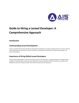 Guide to Hiring a Laravel Developer_ A Comprehensive Approach.pdf