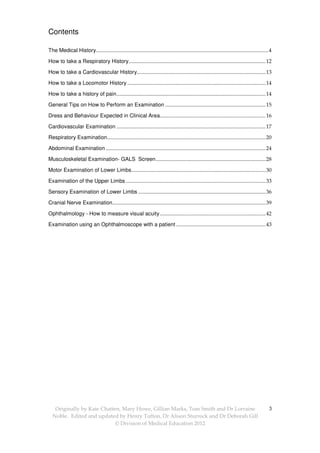 Guide to history taking & examination | PDF