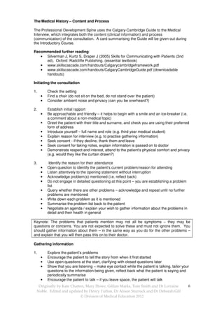 Guide to history taking & examination | PDF