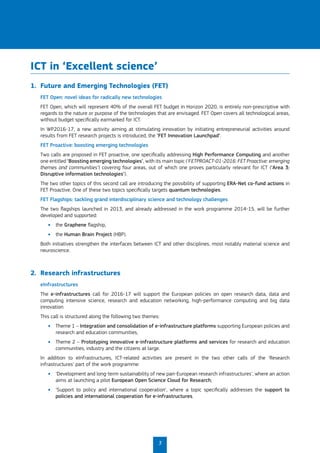 A guide to ICT-related activities in WP2016-17 | PDF
