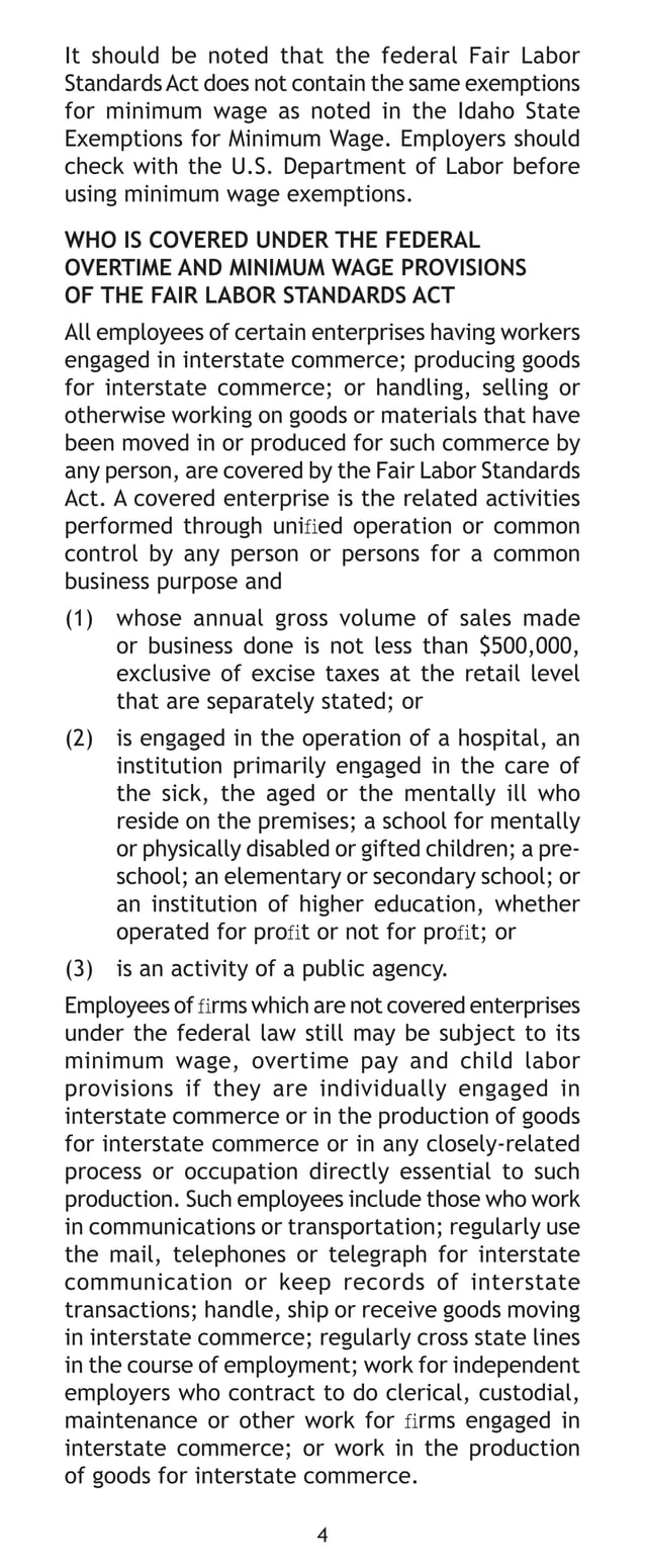 Guide to idaho labor laws | PDF