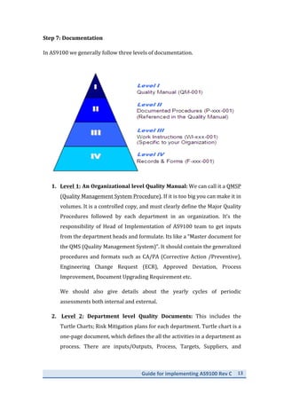 Guide to implement AS9100 Rev C | PDF