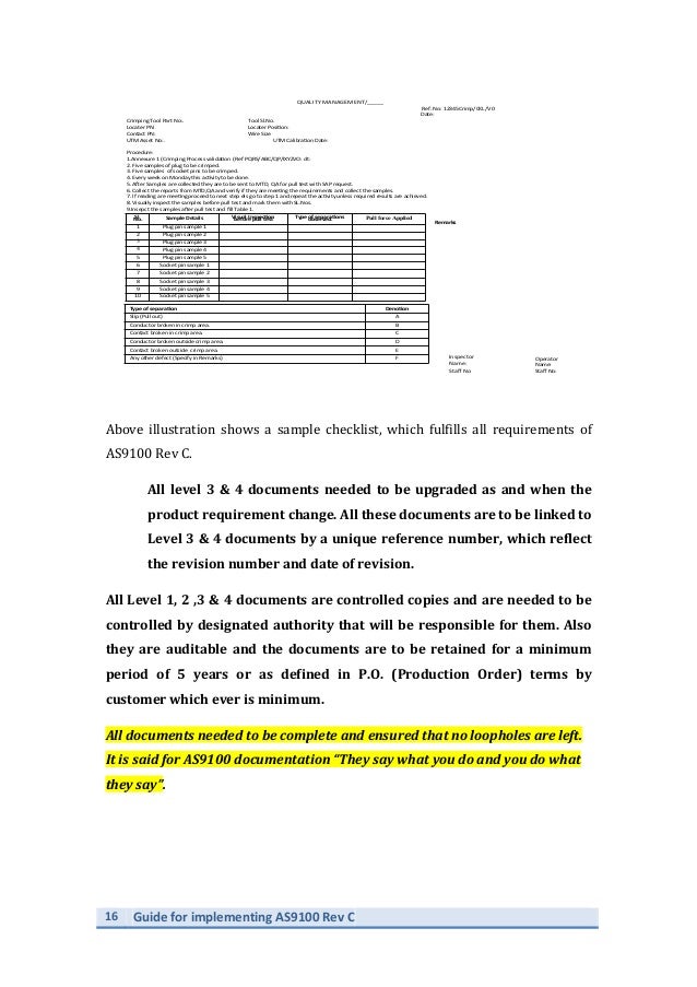 Download free As9101 Checklist Free - utorrentpiano