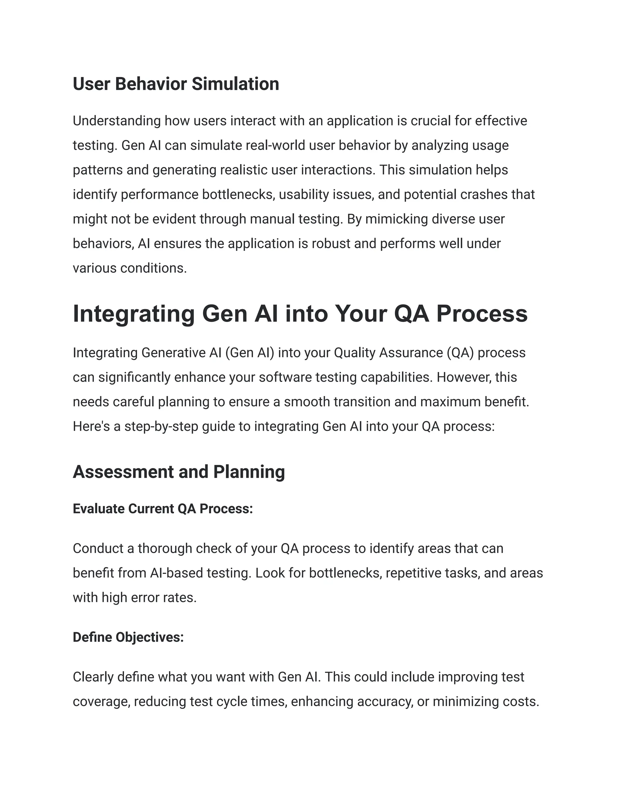 Guide To Improving Qa Testing With Gen Aipdf