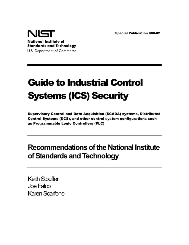 Guide to industrial control systems (ics) security | PDF | Operating ...