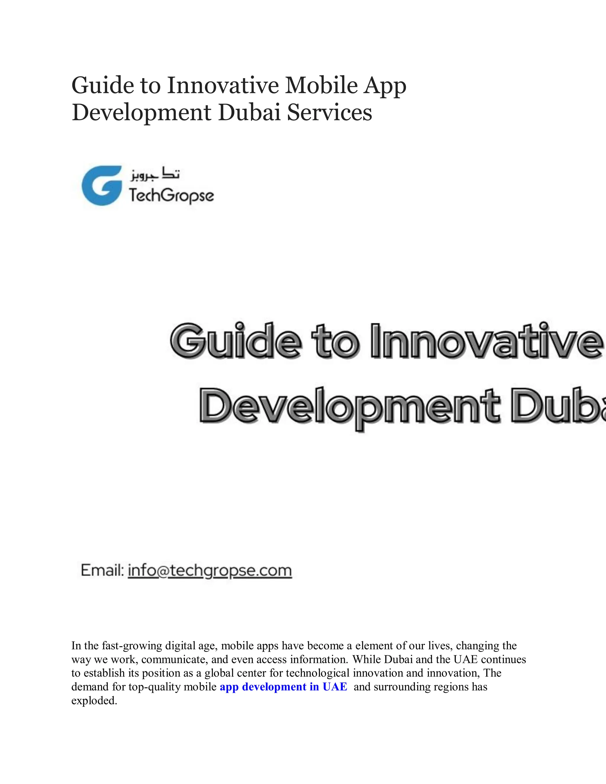 Guide to Innovative Mobile App Development Dubai Services.pdf