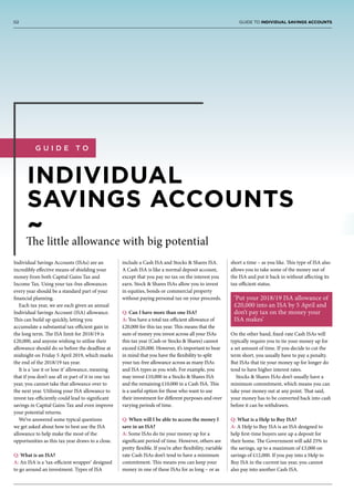 Guide to ISAs | PDF