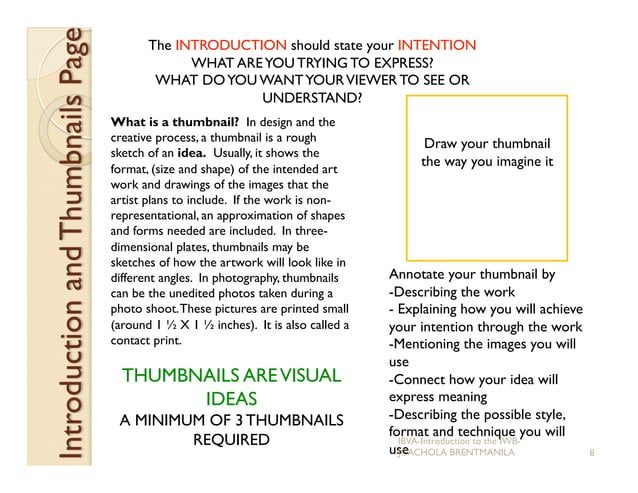 Guide to Writing the IWB