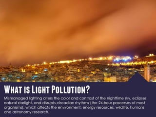 Light Pollution: The Dark Side of Outdoor Lights | PDF