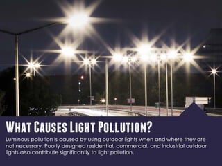 Light Pollution: The Dark Side of Outdoor Lights | PDF