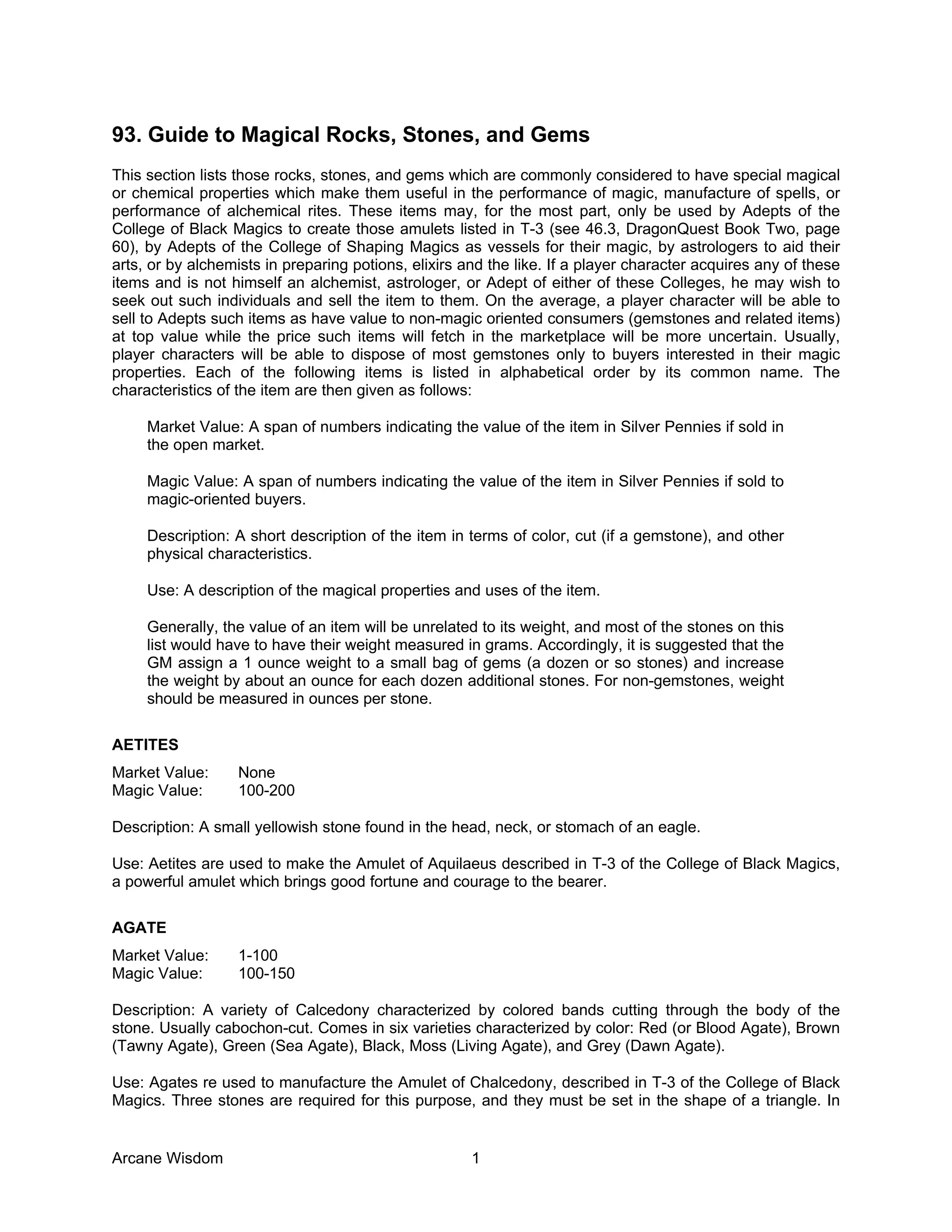 Guide to magic rocks, stones and gems | PDF