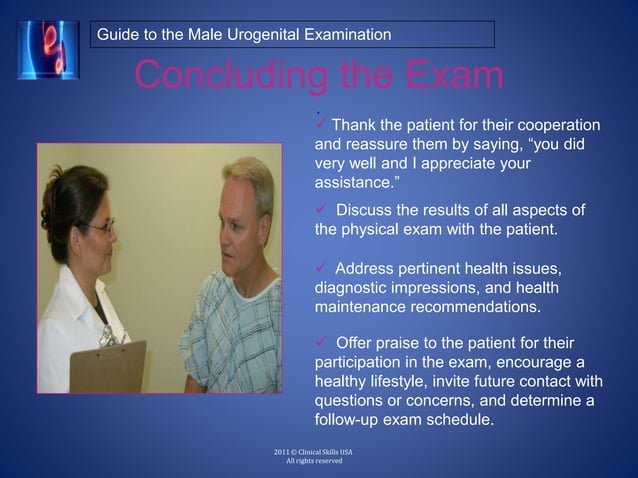 A Guide to the Clinical Male Urogenital Examination | PPTX | Sexual ...