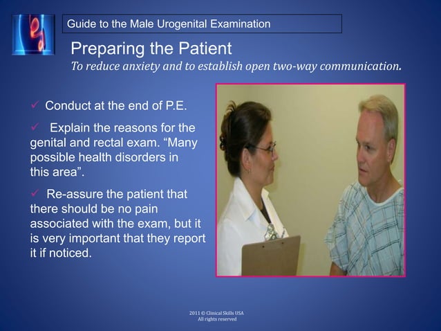 A Guide to the Clinical Male Urogenital Examination | PPTX | Sexual ...