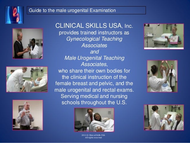 A Guide to the Clinical Male Urogenital Examination