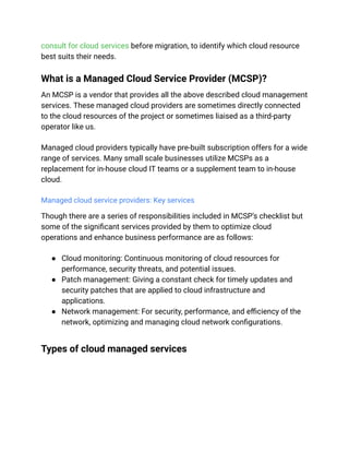 Guide to managed cloud services_ Types, use cases & how to ensure ...