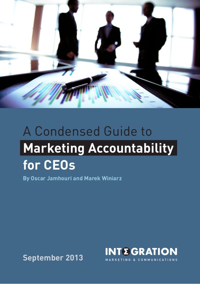 A Condensed Guide to Marketing Accountability for CEOs