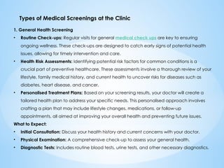 Guide to Medical Screening Jurong Point Clinic in Singapore | PPTX