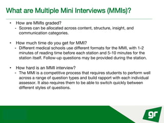 Guide to Medicine MMIs.pptx | Educational Assessment | Education
