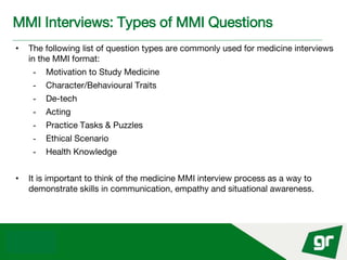 Guide to Medicine MMIs.pptx | Educational Assessment | Education