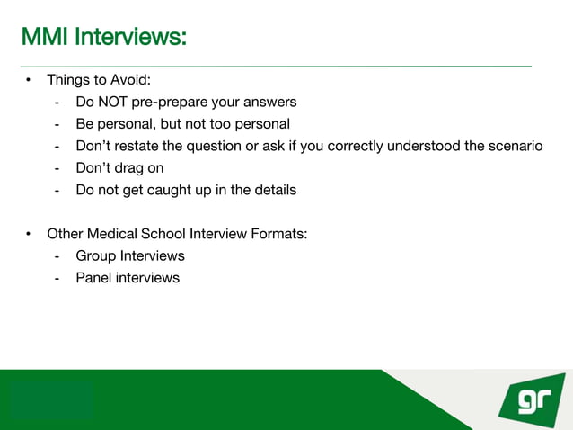 Guide to Medicine MMIs.pptx | Educational Assessment | Education