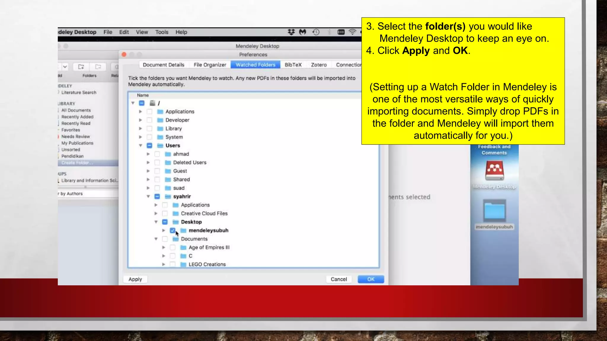 Guide to mendeley (mac os) | PPTX