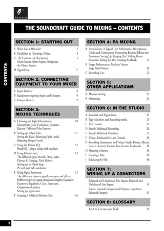 Guide to mixing | PDF