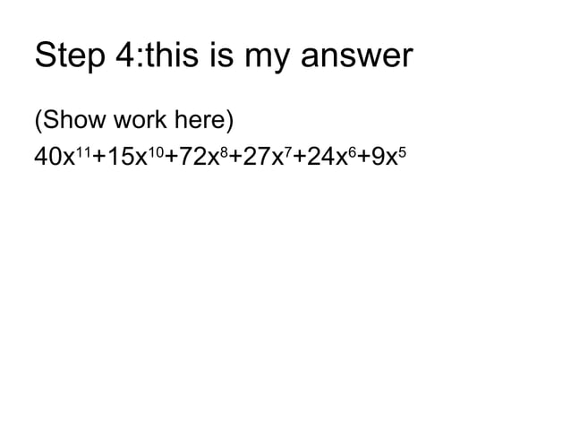 Guide to multiplying a binomial and a trinomial powerpoint | PPT