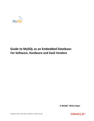 Guide to MySQL Embedded | PDF