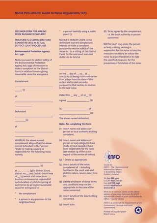 Guide to noise regulations | PDF