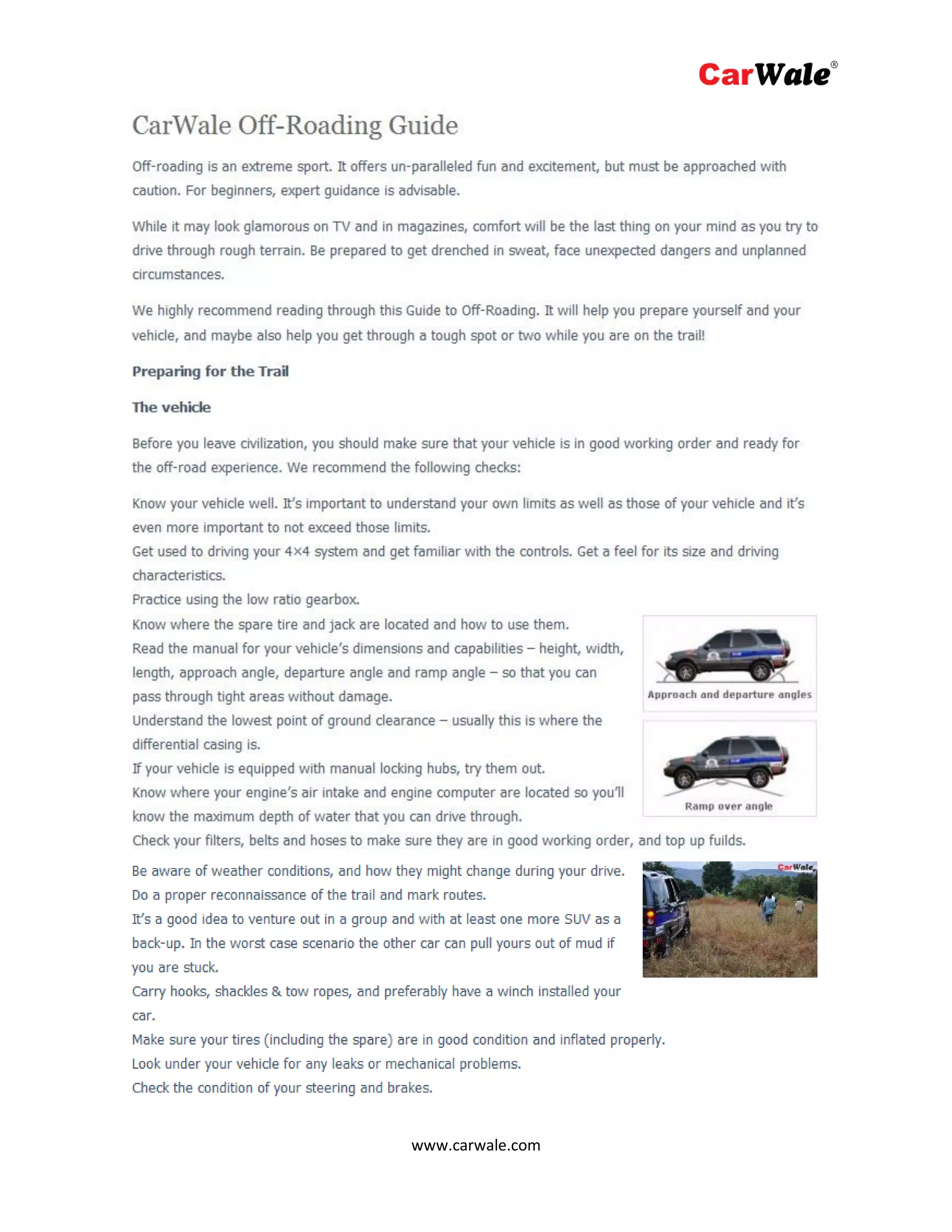 Guide to off roading | PDF