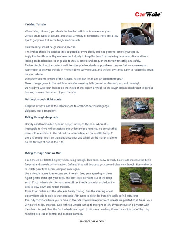 Guide to off roading | PDF