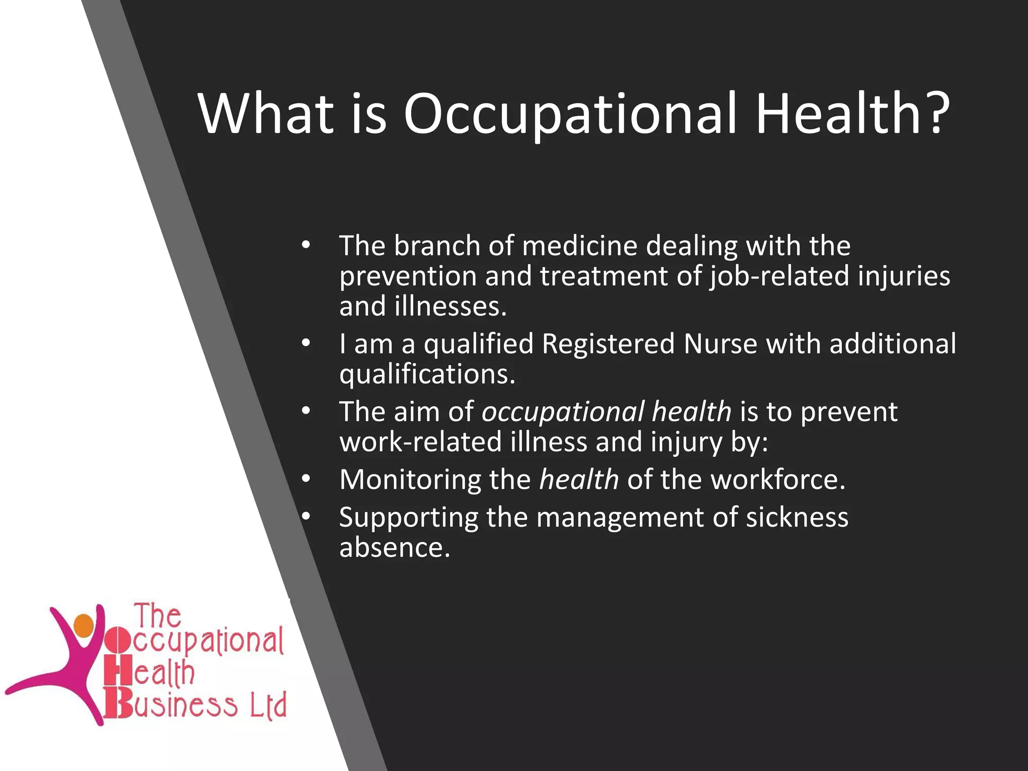 Guide to Occupational Health Referrals 22-11-17 | PPT