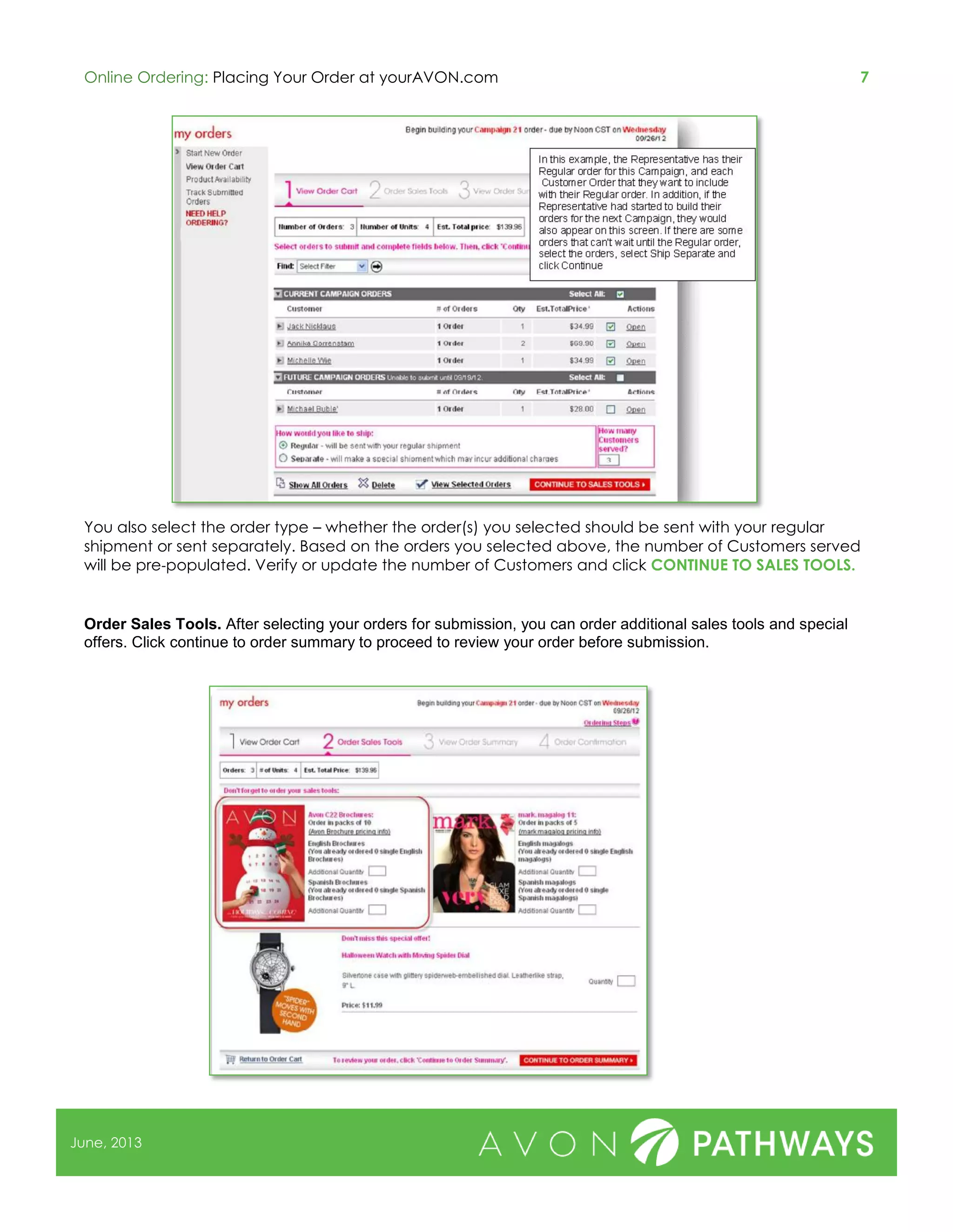 Guide to placing your Avon order online | PDF