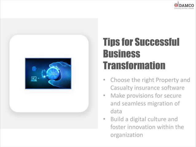 Guide to P&C Insurance Digital Transformation | PPT