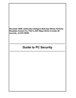 Guide to pc_security | PDF