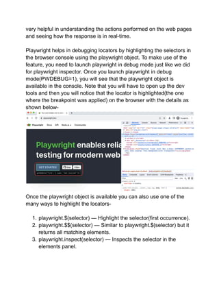 Guide to Playwright Debugging – Tips and Techniques.pdf | Web Development | Internet