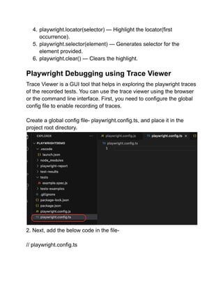 Guide to Playwright Debugging – Tips and Techniques.pdf | Web Development | Internet