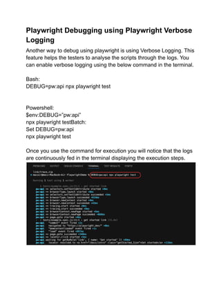 Guide to Playwright Debugging – Tips and Techniques.pdf | Web Development | Internet