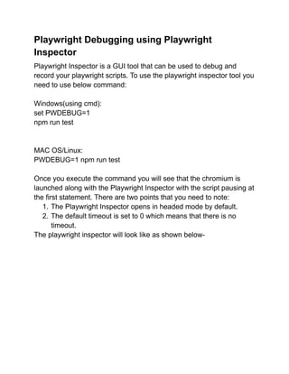 Guide to Playwright Debugging – Tips and Techniques.pdf | Web Development | Internet