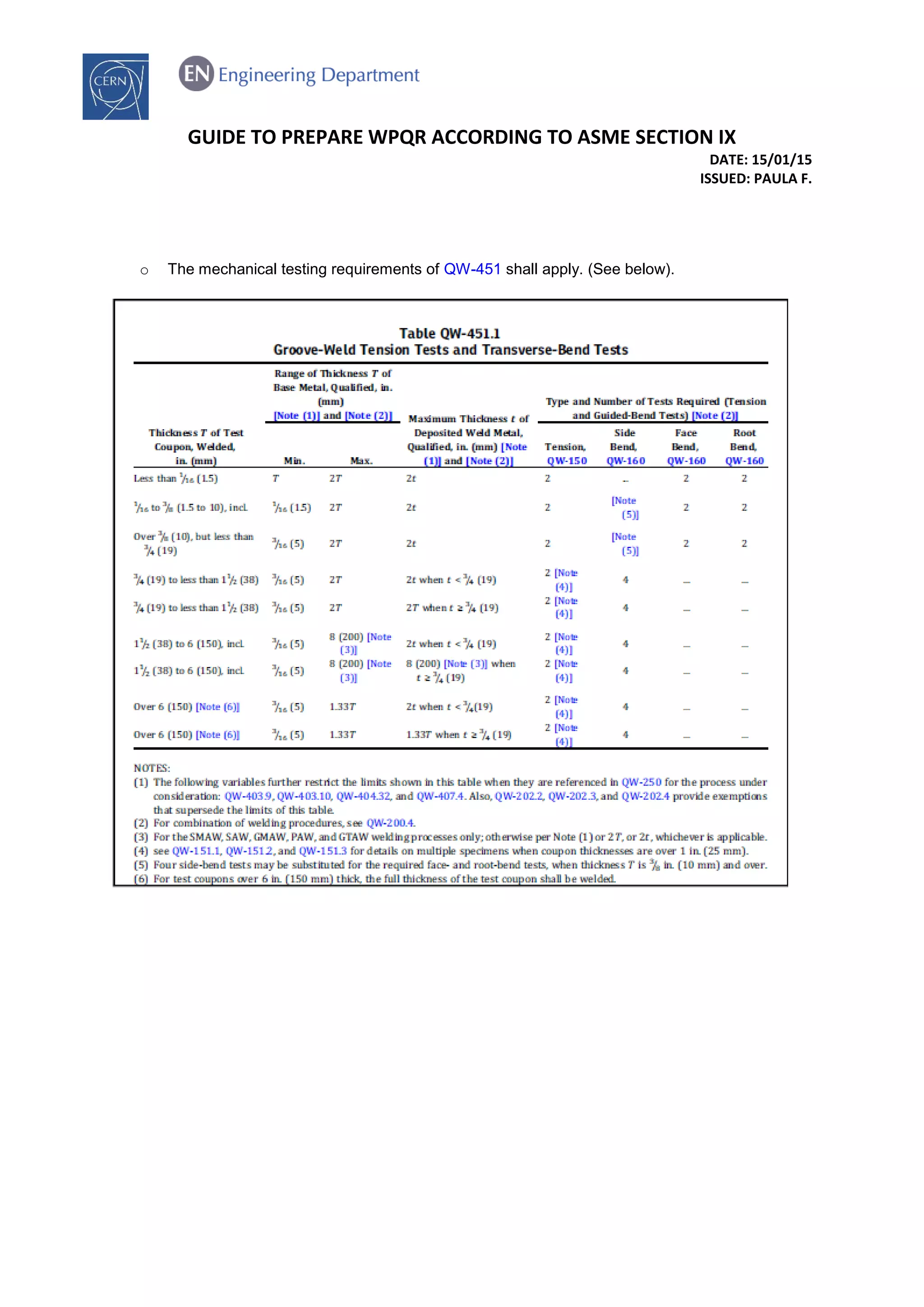 Guide to prepare_the_wpqr_-_asme_code | PDF