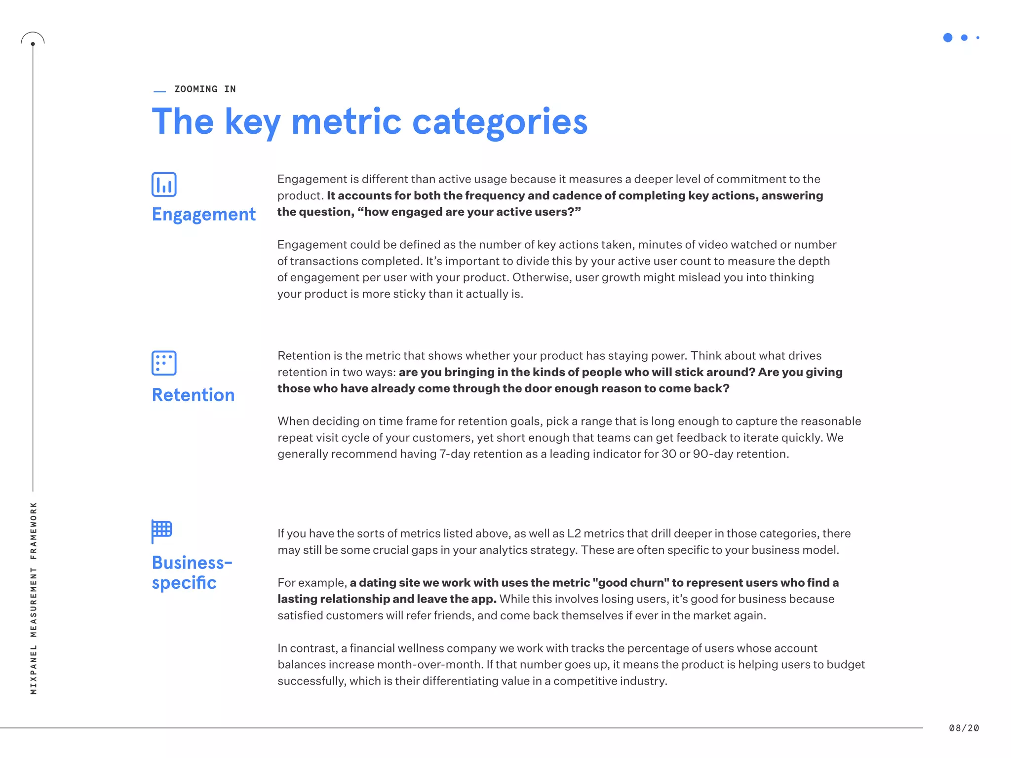 A guide to product metrics by Mixpanel | PPT