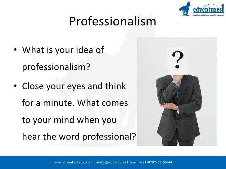 Guide to professionalism