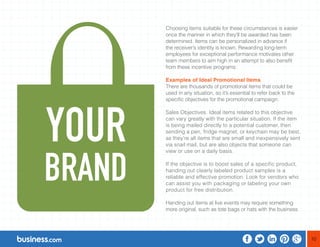 Guide to Promotional Items- Business.com | PDF | Sales and Promotions ...