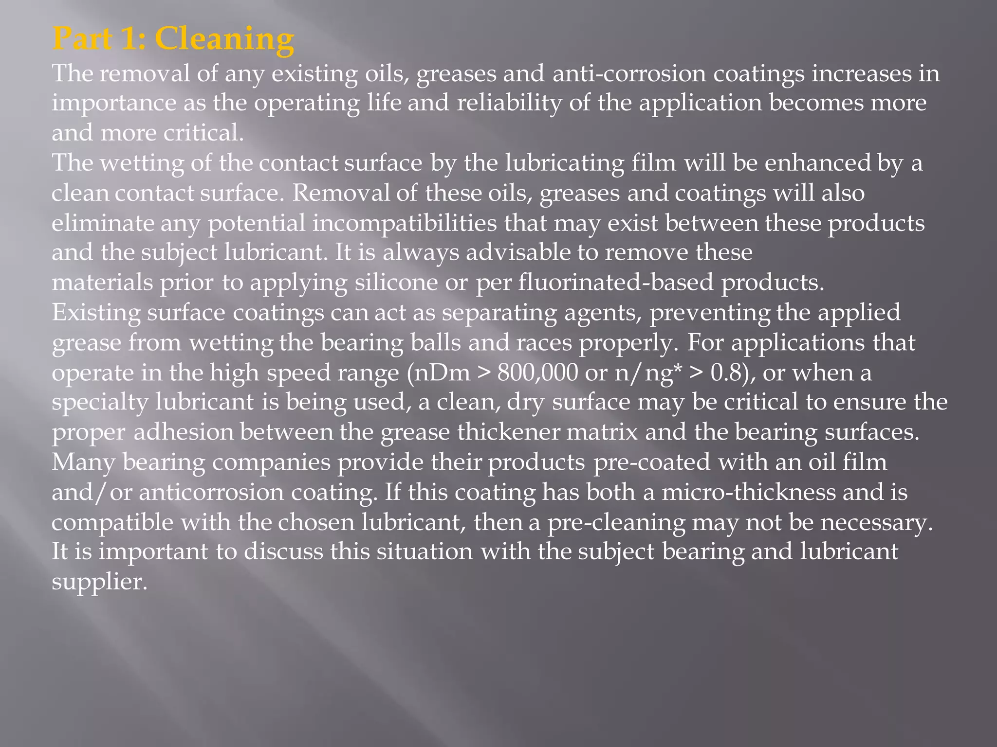 Guide to proper bearing lubrication procedures javid iqbal sodagar | PPT