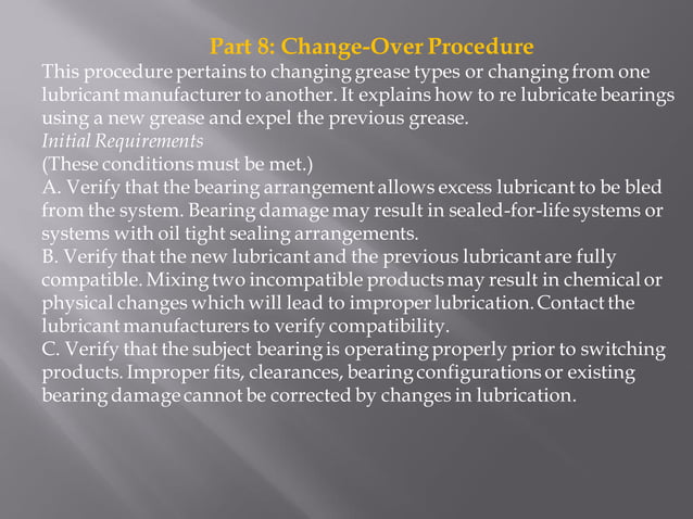 Guide to proper bearing lubrication procedures javid iqbal sodagar | PPT