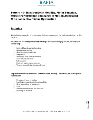Guide topt practice_practice patternsmusculoskeletal4a_4j | PDF
