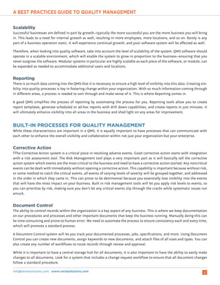 A Best Practices Guide to Quality Management | PDF