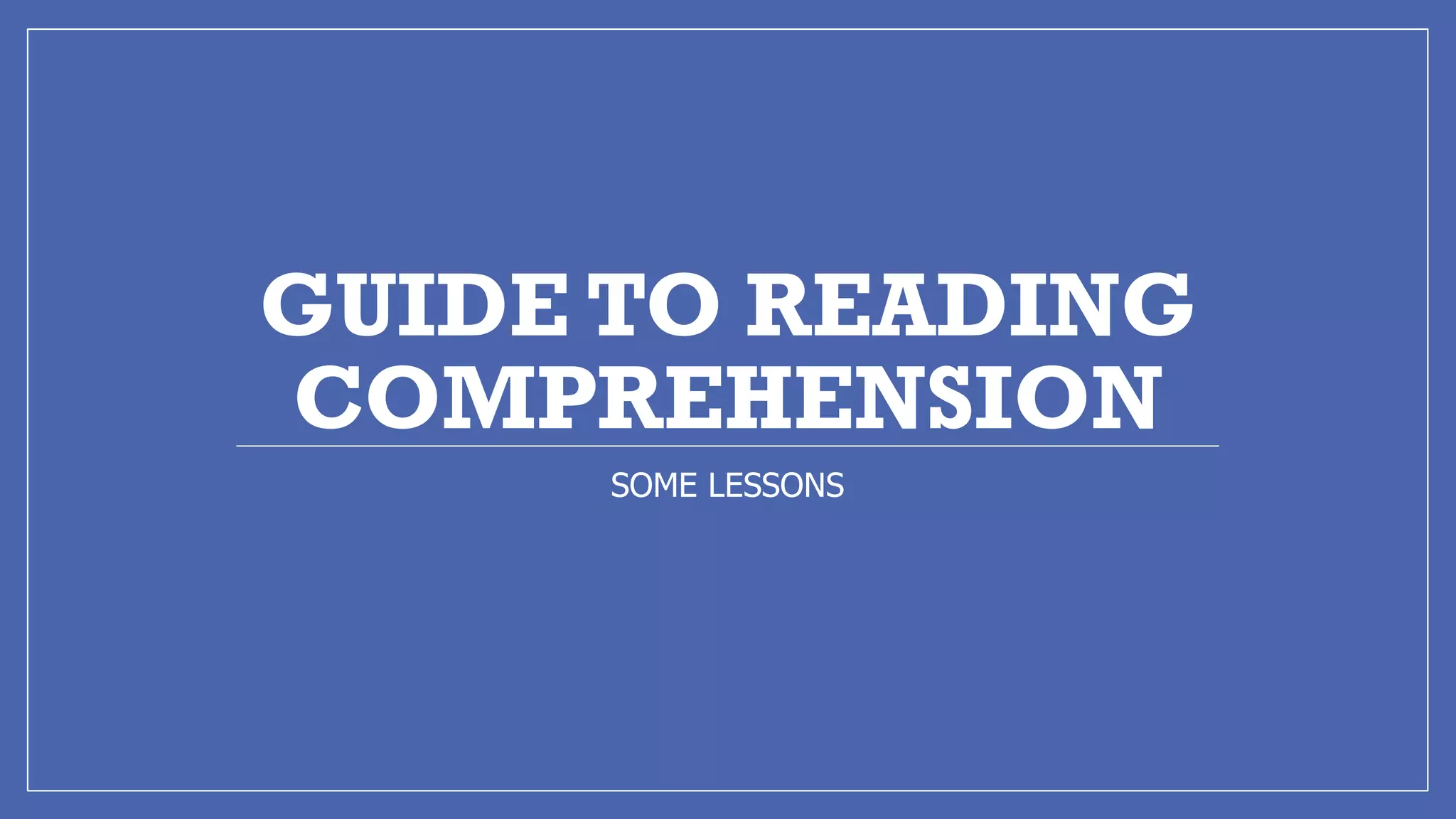 GUIDE TO READING COMPREHENSION II.pdf
